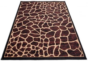 Chemex Moderní koberec Atlas - tygrovaný 3 - černý Rozměr koberce: 70x130 cm