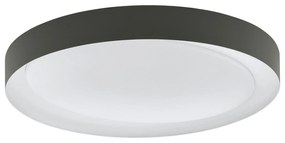 EGLO Stropní LED osvětlení na dálkové ovládání LAURITO, 24W, 50cm, kulaté, šedé 99782