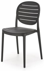 Stohovatelná židle K529 Halmar Černá