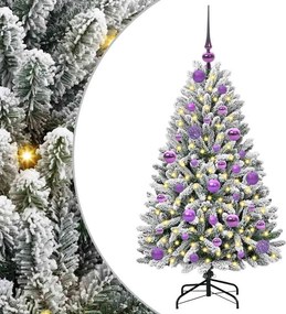 Umělý vánoční stromeček 120 cm 150 LED Teplá bílá PVC a ocel 3395736