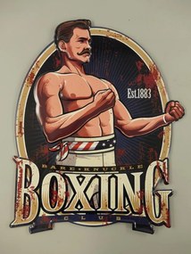 Plechová cedule Boxing Velikost: A4 (30 x 20 cm)