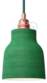 creative cables Keramické stínidlo ve tvaru vázy z kolekce Materia Barva komponentu: Zelená