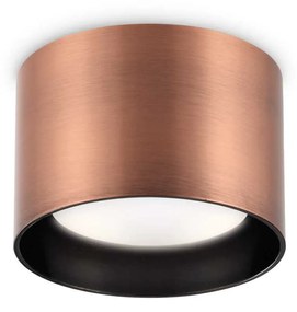 Ideal Lux Stropní přisazené svítidlo SPIKE PL1, Ø 100 mm Barva: Mosaz