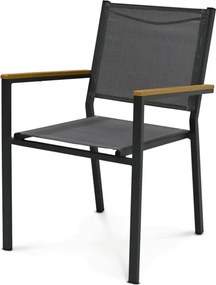 Zahradní židle šedá AZC-L1303 GREY - drobná chyba z výroby