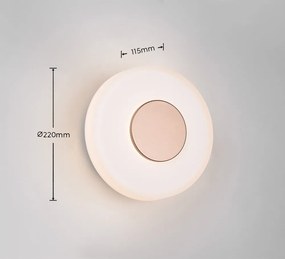 Béžové LED stmívatelné nástěnné svítidlo ø 22 cm Celeste – Trio