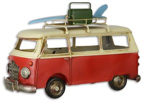 Plechový model Retro autobus se surfem
