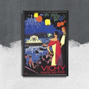 Dekorativní plakát Vichy comite des fetes