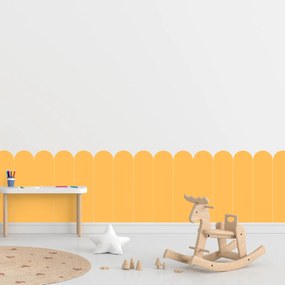 PIPPER. Textilní samolepící tapeta - Oblouk - Žlutá barva Barva: Tmavá, Velikost: 60cm