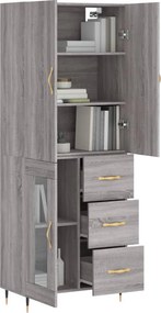 Skříň highboard šedá sonoma 69,5 x 34 x 180 cm kompozitní dřevo 3195945