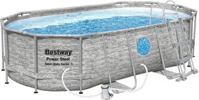 Bazén Power Steel Stacked Stone Swim Vista 4,27 x 2,5 x 1 m - 56714