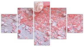 Obraz - Přímořská atmosféra v růžových odstínech (125x70 cm)