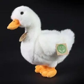 RAPPA Plyšová kachna bílá 24 cm / ECO-FRIENDLY / od 0 měsíců