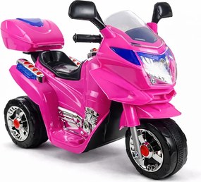 LEAN CARS Elektrická motorka pro děti HC8051 růžová se světly a zvuky