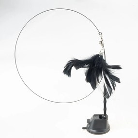 "Mávátko" /  hračka pro kočky s peříčky Barva: Black Feather Set