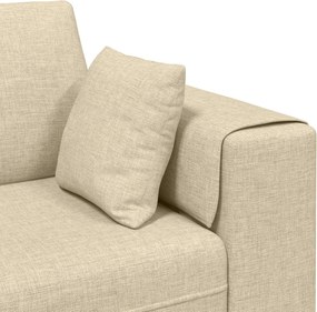 Pohovka 3 ks Krémová textil 3335168