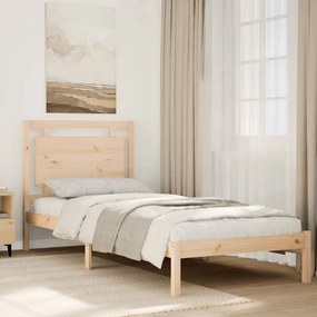 Prodloužený Rám Postele Bez Matrace 100 X 210 Cm Masivní Dřevo