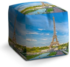 Sablio Taburet Cube Eiffel Tower 5: 40x40x40 cm