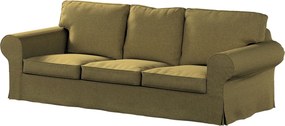 Potah na pohovku IKEA Ektorp 3-místná, rozkládací STARÝ MODEL PIXBO barva zelená látka pletený vzor