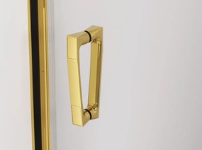 Sanswiss CADURA CA13 jednokřídlé sprchové dveře 140 cm Šířka: 1400 mm, Profil: Černá, Sklo: Shade 68