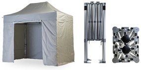 Nůžkový párty stan 2x3 m TENTino BIG HEXAGON Barva opláštění: 5A - ŠEDÁ