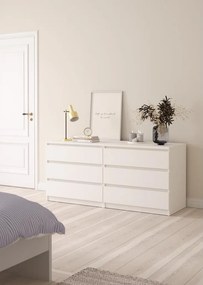 Komoda Simplicity 154 x 50 x 70 cm, bílá