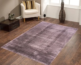 BE Koberec Microsofty 8301 DARK LILA - béžově hnědý obdélníkový Rozměr: 60x100 cm