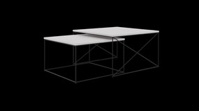 ADRK Furniture Konferenční stolek 2v1 Licco CT-LIC-B-BE
