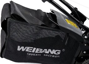 Weibang WB537SLCV 6in1 - Benzínová sekačka s pojezdem, 53 cm, kovová převodovka, OHV 196 ccm