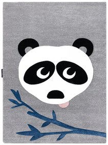Dywany Łuszczów, Dětský kusový koberec Petit Panda grey, 160x220, šedá, dětský pokoj