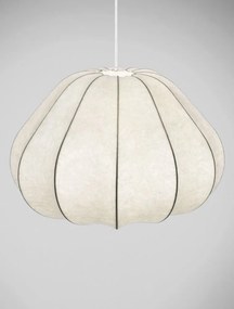 Matně bílé látkové závěsné svítidlo ø 50 cm Bora – Nova Luce