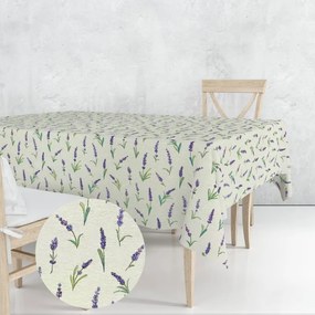 Ervi Gobelínový ubrus na stůl čtvercový - Levandulová elegance