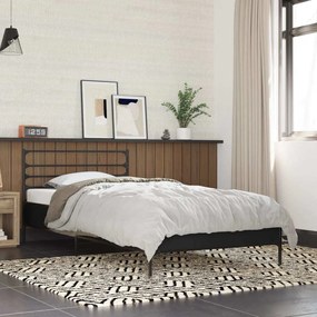 vidaXL Rám postele 100 x 200 cm kompozitní dřevo a kov [845589] Barva: Černá