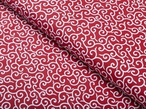 Biante Bavlněné prostírání na stůl Sandra SA-259 Ornamenty na rubínově červeném 35x45 cm