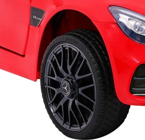 Ramiz Mercedes Benz GT autíčko na baterie pro děti červené + dálkové ovládání + plynulý start + MP3, LED