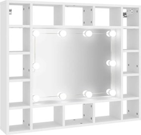 vidaXL LED zrcadlová skříňka 91 x 15 x 76,5 cm [808864] Barva: kouřový dub