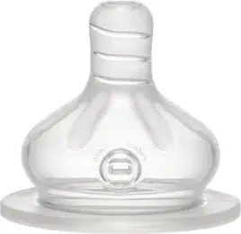 NIP Dudlík kulatý, široký 2 ks / silikon-M / 0m+