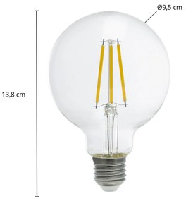 Arcchio LED žárovka globe G95 E27 3,8W 3000K 806lm