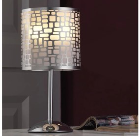 ONLI - Stolní lampa BRUCE 1xE27/15W/230V 40 cm matný chrom