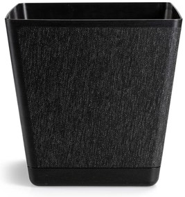 PLASTOVÝ KVĚTINÁČ PILEA TX 24X24 CM ČERNÁ