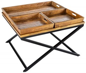 Konferenční stolek Finca 80cm mangové dřevo/ 41656