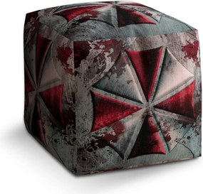 Sablio Taburet Cube Resident Evil Umbrella Corporation Steel - 60x60x60 cm