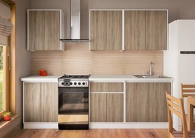 Casarredo - Komfort nábytek Kuchyně NUEVA A 200 bílá/dub sonoma lanýž