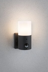P 94648 Venkovní nástěnné svítidlo Tubs pohybové čidlo IP44 kruhové 105x130mm max. 15W 230V šedá mat kov/umělá hmota - PAULMANN