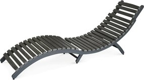 Zahradní lehátko AZL-L1301 GREY, hliník, šedá (54 x 192) cm Šedá