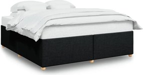 Rám postele bez matrace černý 180 x 200 cm textil 3284752
