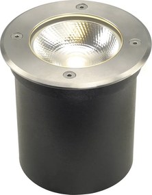 LA 227600 ROCCI LED kruhová česaná ocel COB LED 6W 120° IP67 3000K - BIG WHITE (SLV)