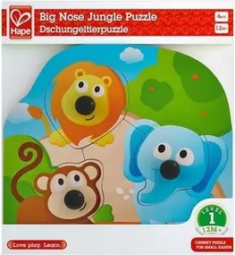 Hape Puzzle s úchytkami - Divočina / od 1 let