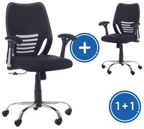 Kancelářská židle Santos 1 + 1 ZDARMA, černá