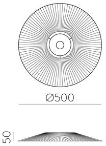 ACB Iluminacion Závěsné svítidlo PAMELA, ⌀ 50 cm, 1xE27 15W Barva: Černá