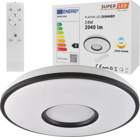 stropní svítidlo Led panel Stropní Svítidlo 24W Cct 3 barvy stmívač dálkový ovladač SuperLED